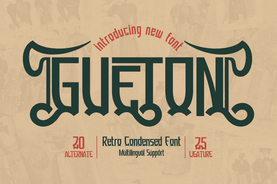 GUETONtrial Font · 1001 Fonts