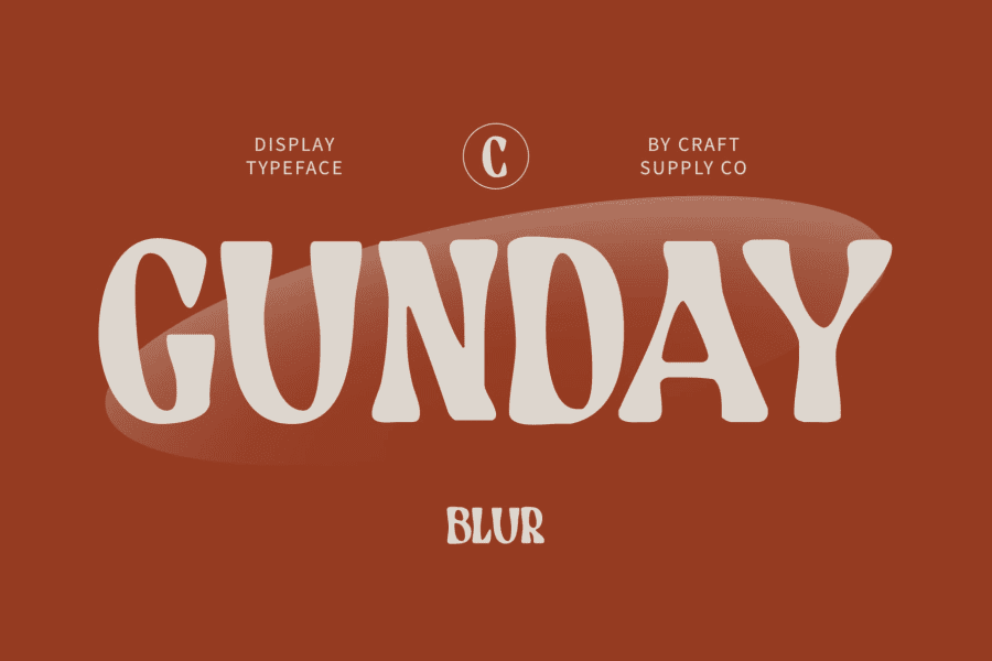 Gunday Blur Demo Font · 1001 Fonts