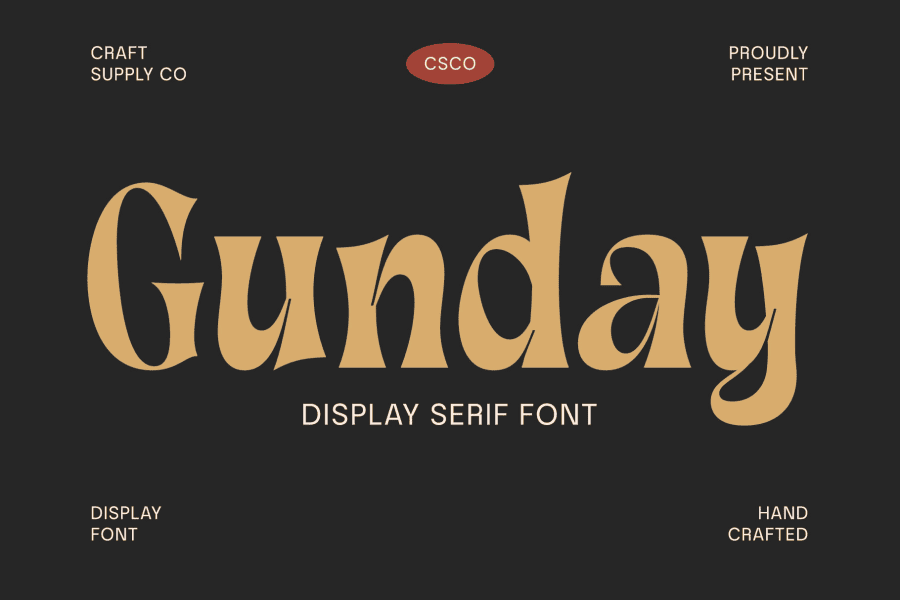 Gunday Free Font · 1001 Fonts