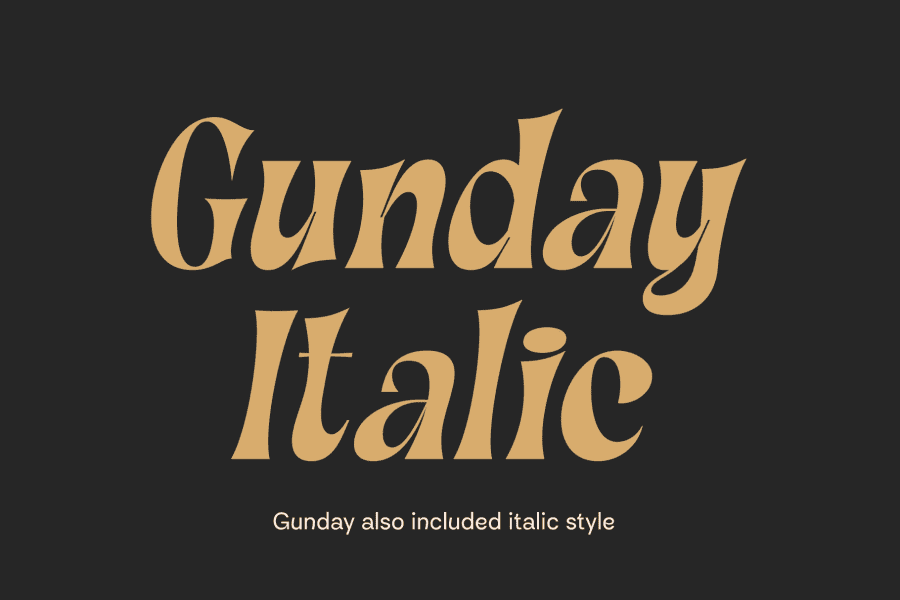 Gunday Free Font · 1001 Fonts