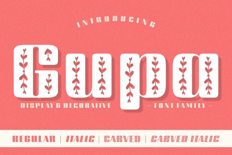 12 Free Carved Fonts · 1001 Fonts