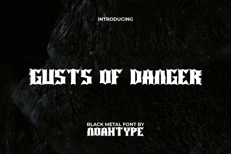 Gusts Of Danger Demo Font · 1001 Fonts