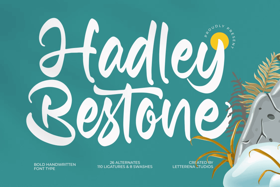 Hadley Bestone DEMO VERSION Font · 1001 Fonts
