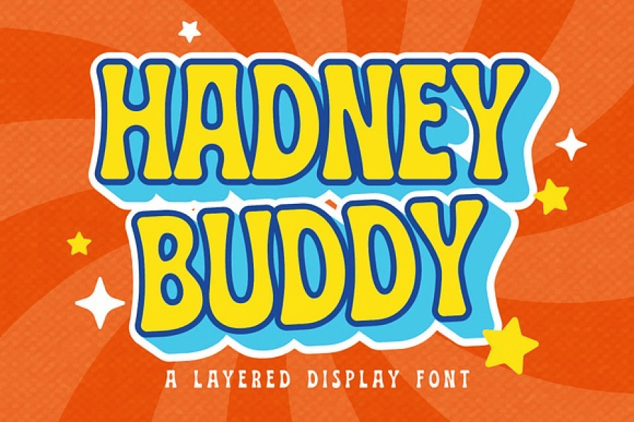 Hadney Buddy Font · 1001 Fonts