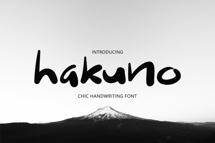 hakuno Font · 1001 Fonts