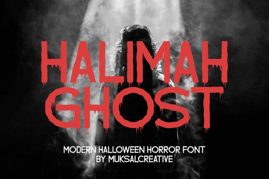 Halimah Ghost Font · 1001 Fonts