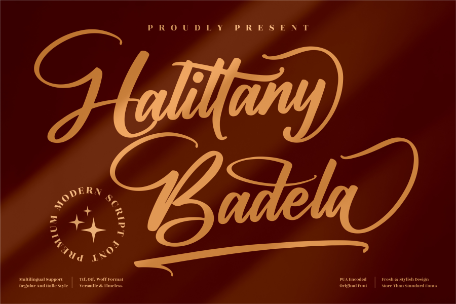 Halittany Badela Font Family · 1001 Fonts