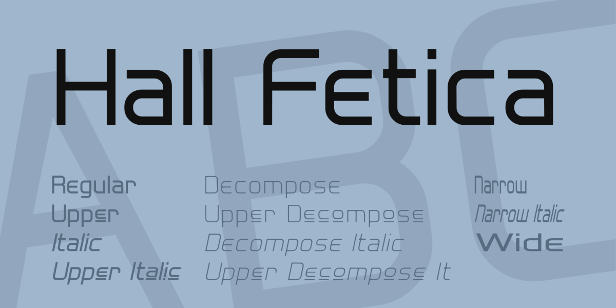 Hall Fetica Font Family · 1001 Fonts