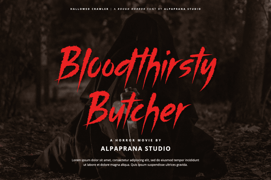 Hallowed Crawler Font · 1001 Fonts