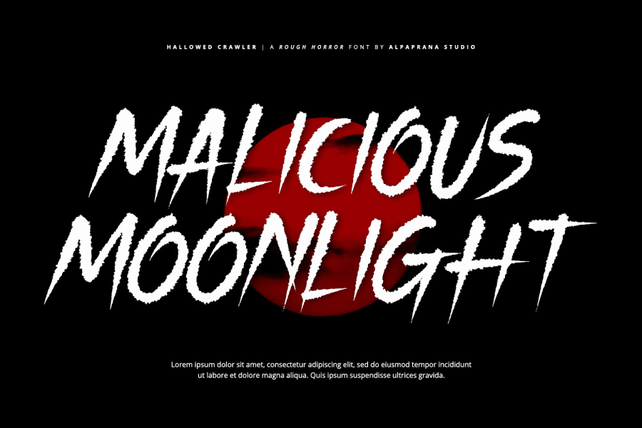 Hallowed Crawler Font · 1001 Fonts