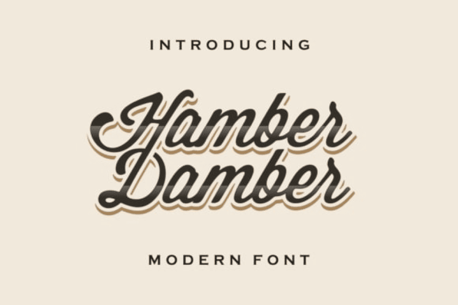 Hamber Damber Font · 1001 Fonts