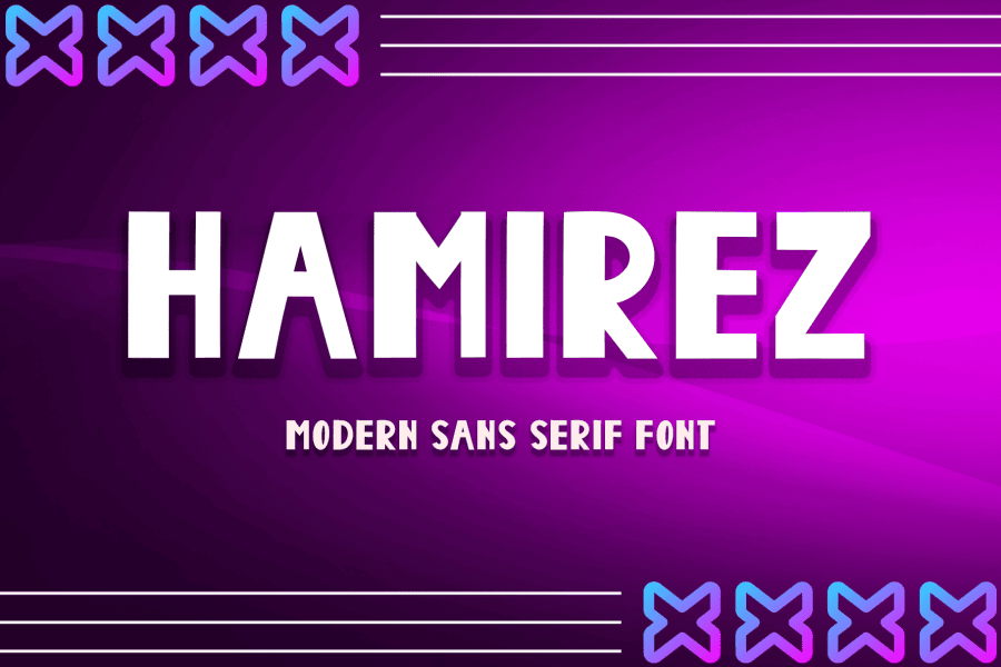 Hamirez Font · 1001 Fonts