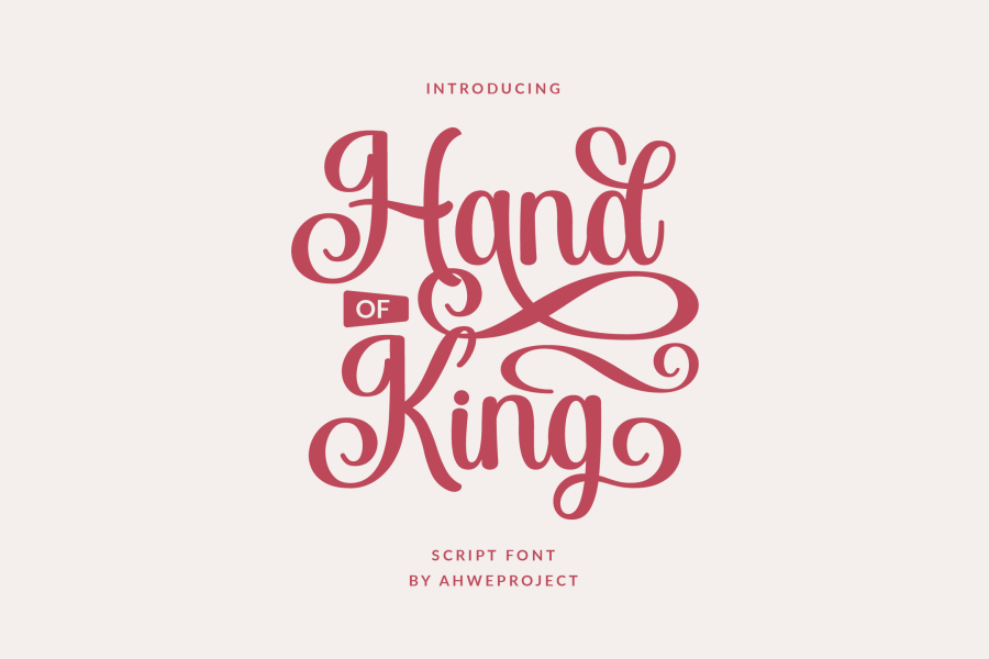 Hand of King Font · 1001 Fonts