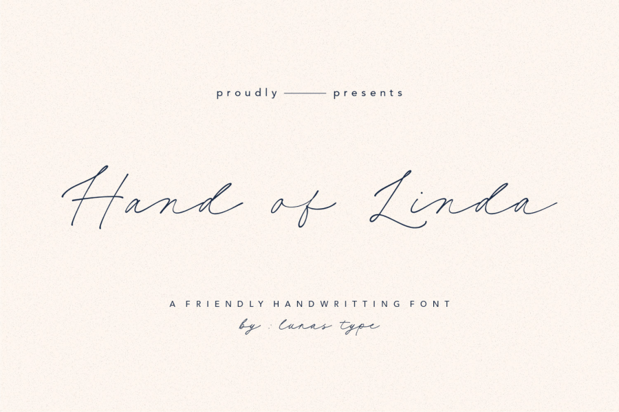 Hand of Linda Font · 1001 Fonts