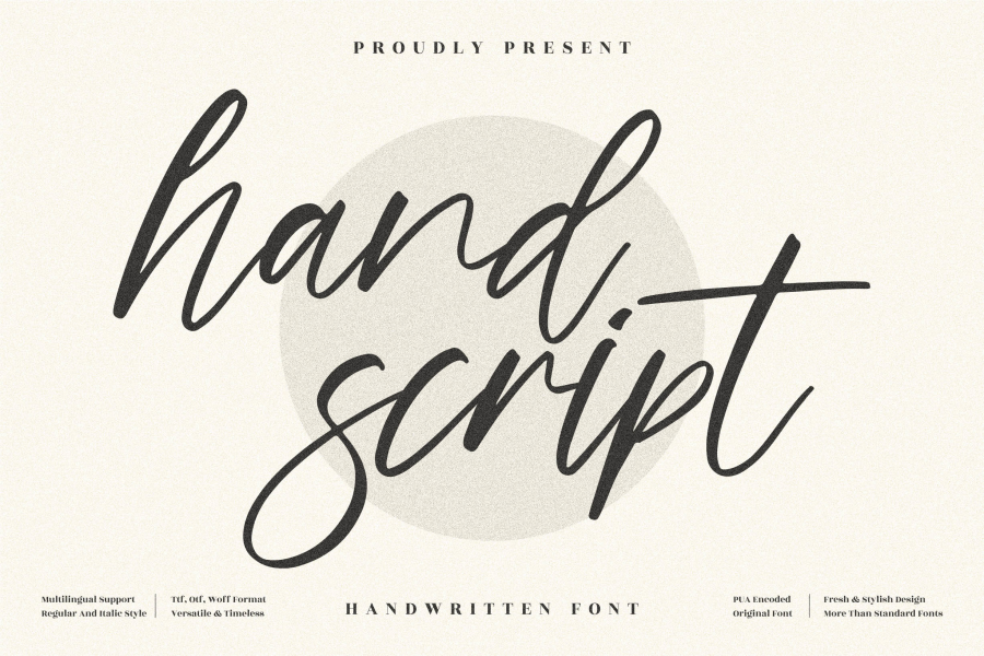 hand script Font Family · 1001 Fonts