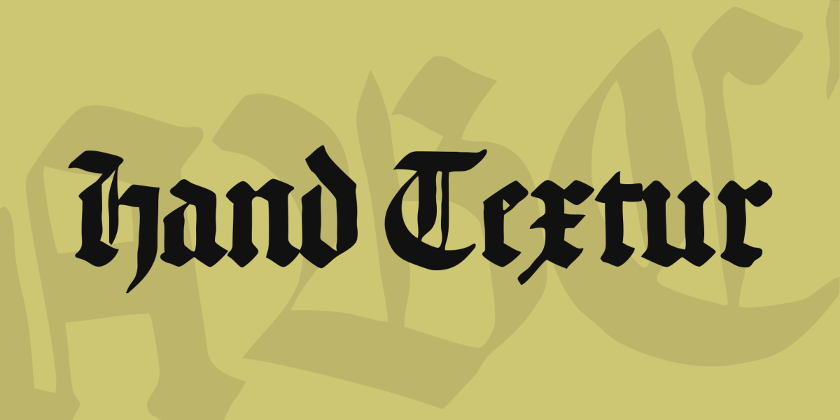 Hand Textur Font · 1001 Fonts