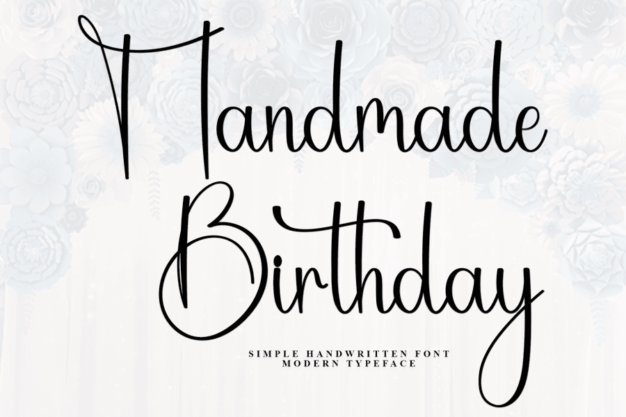 Handmade Birthday Font · 1001 Fonts