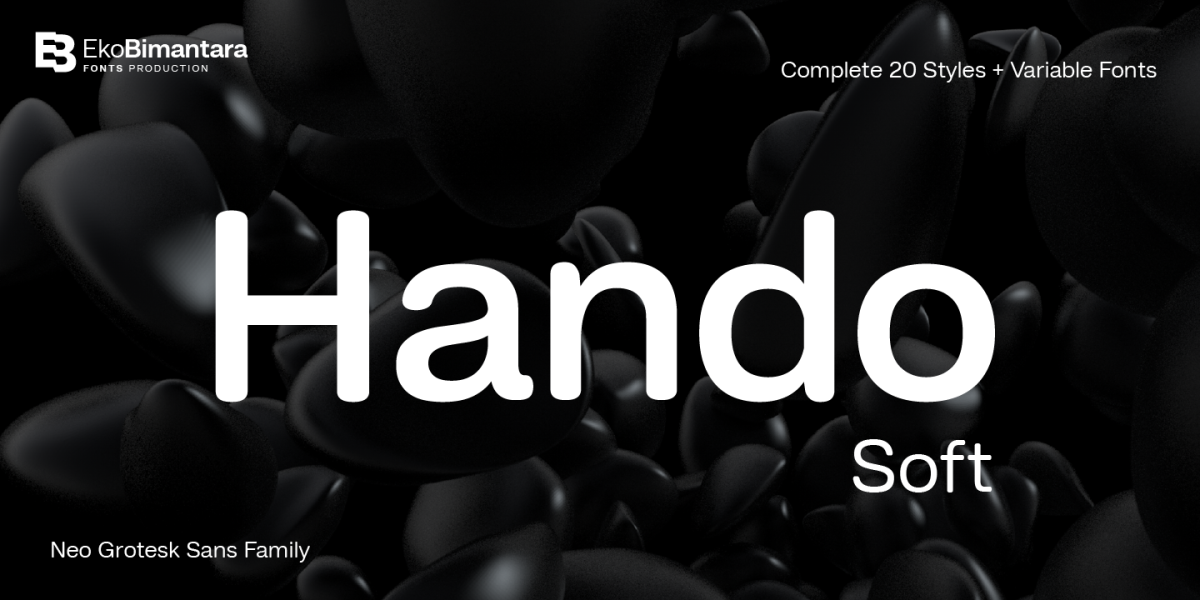 Hando Soft Trial Font Family · 1001 Fonts