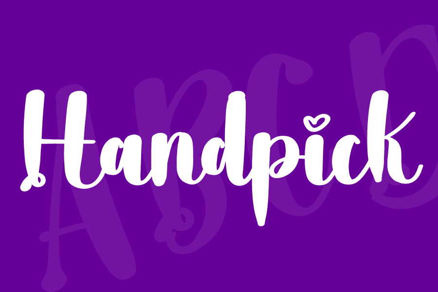 Handpick Font · 1001 Fonts