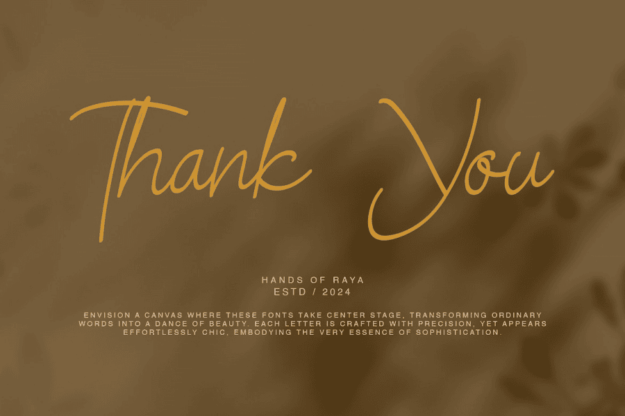 Hands of Raya Font · 1001 Fonts