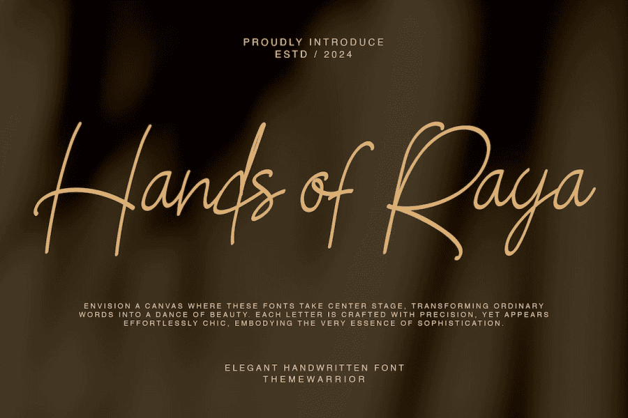 Hands of Raya Font · 1001 Fonts