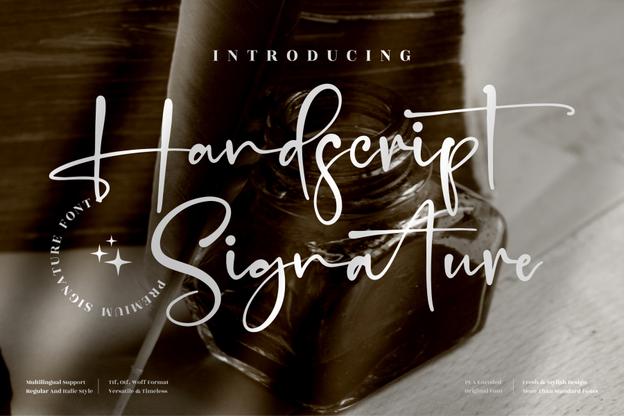 Handscript Signature Font Family · 1001 Fonts