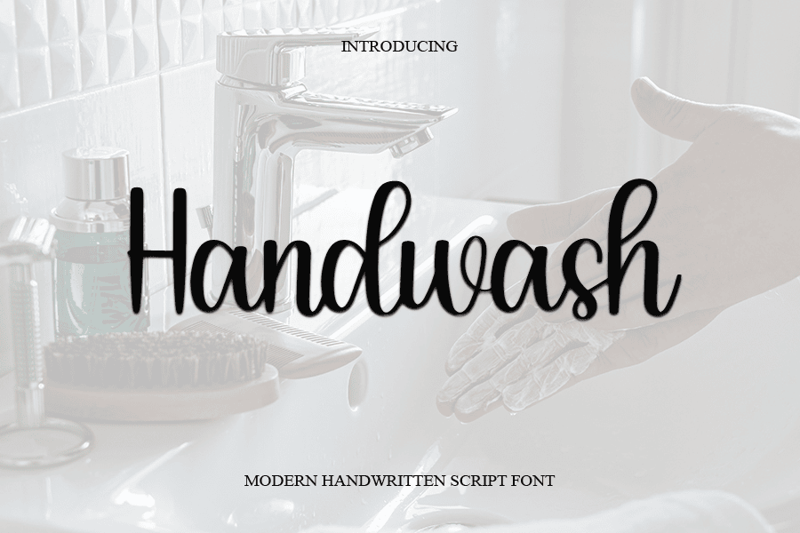Handwash Font · 1001 Fonts