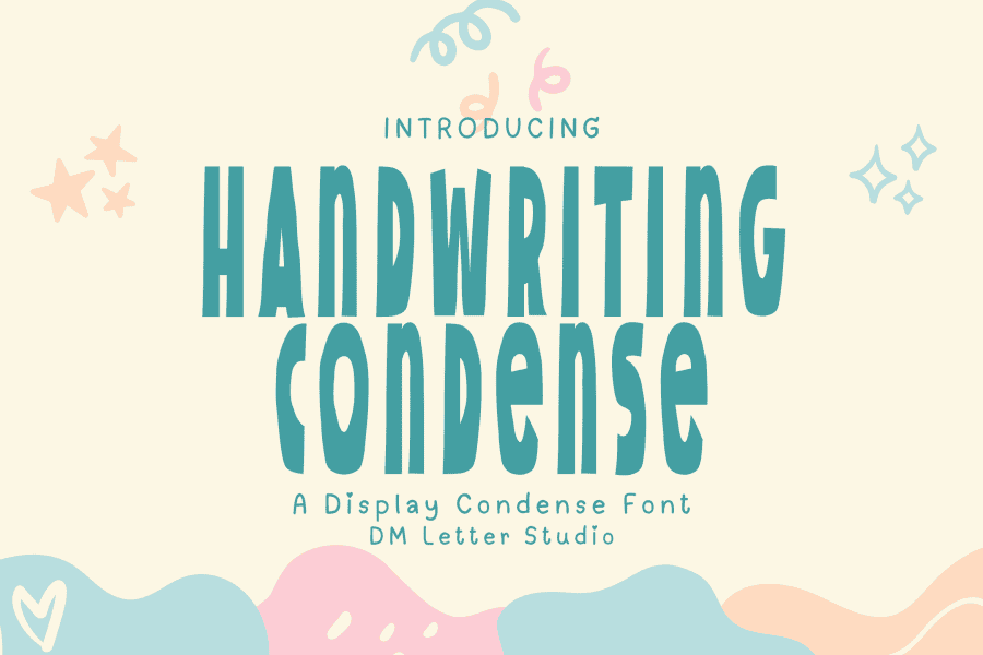 Handwriting Condense Font · 1001 Fonts