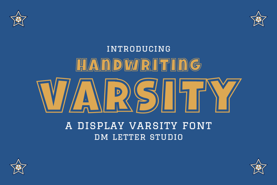 1 Free Hand-drawn Varsity Font · 1001 Fonts