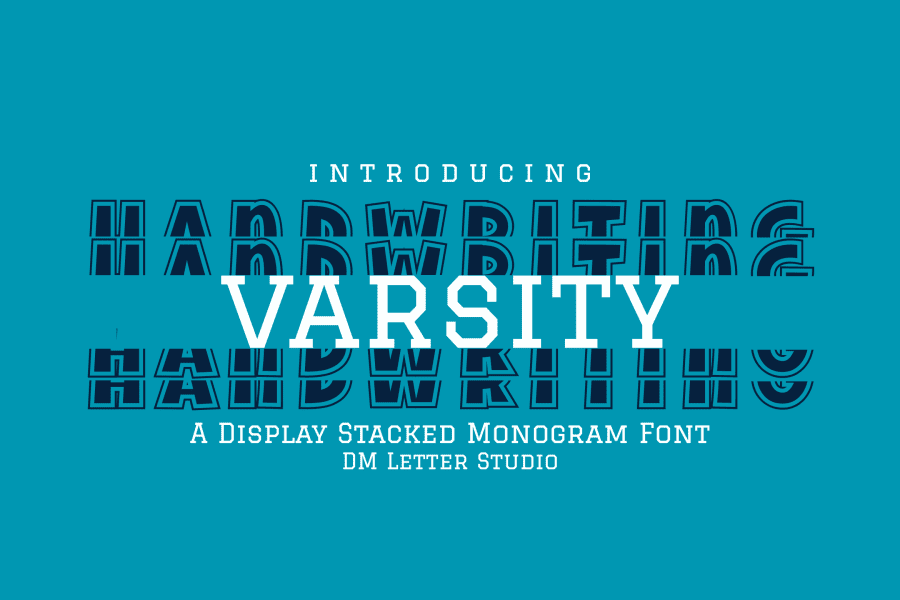 2 Free Collegiate Monogram, Script Fonts · 1001 Fonts