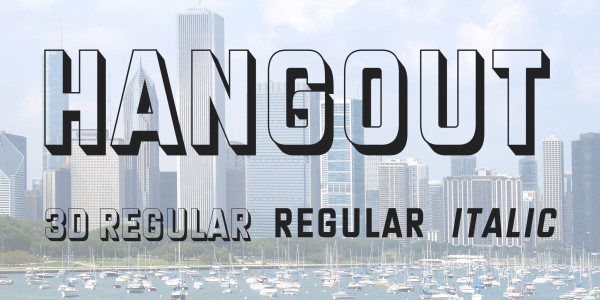Hangout Font Family · 1001 Fonts