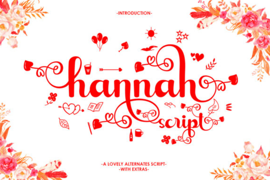 Hannah Font Family · 1001 Fonts