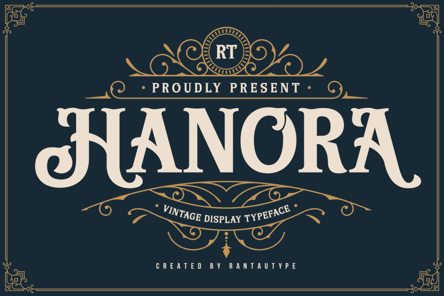 Hanora Font · 1001 Fonts