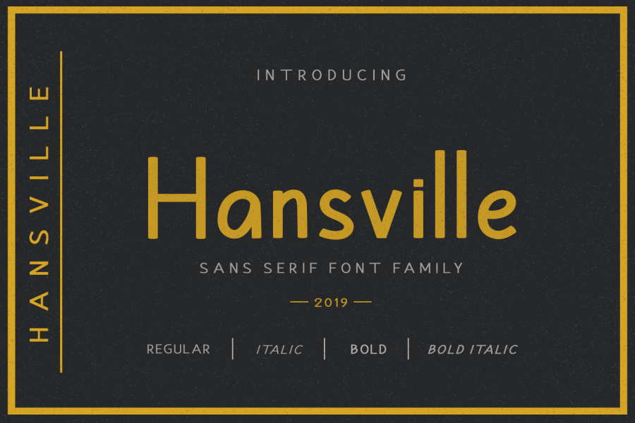 Hansville Font Family · 1001 Fonts