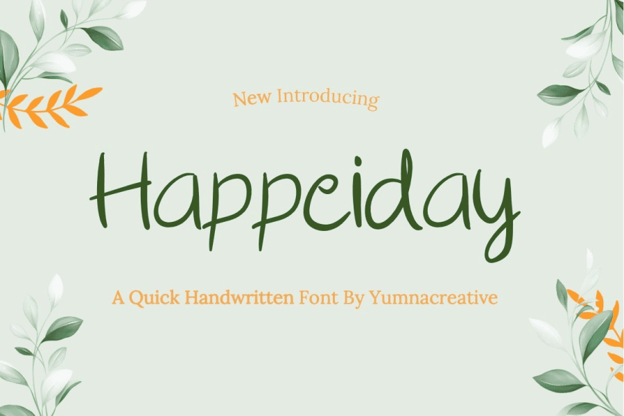 Happeiday Font · 1001 Fonts