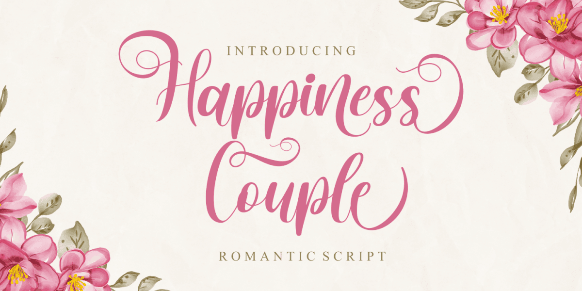 Happiness Couple Font · 1001 Fonts