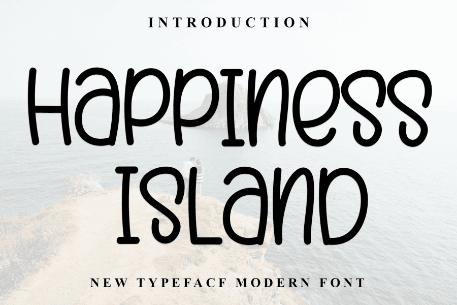 Happiness Island Font · 1001 Fonts