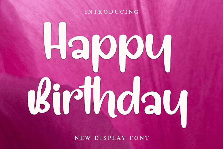 Happy Birthday Font · 1001 Fonts