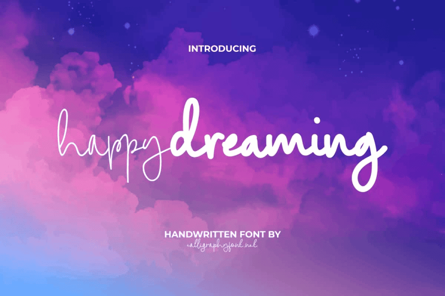 Happy Dreaming Demo Font · 1001 Fonts