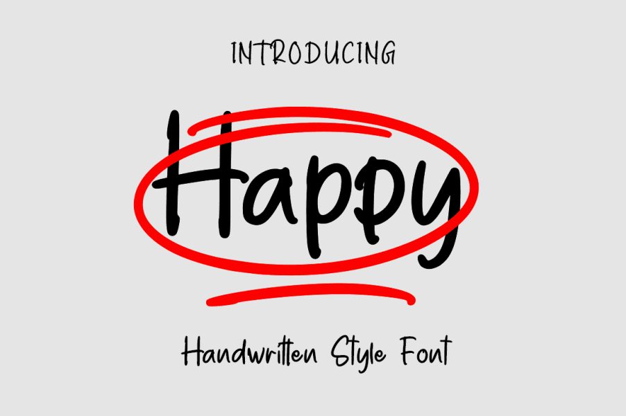 Happy Font · 1001 Fonts