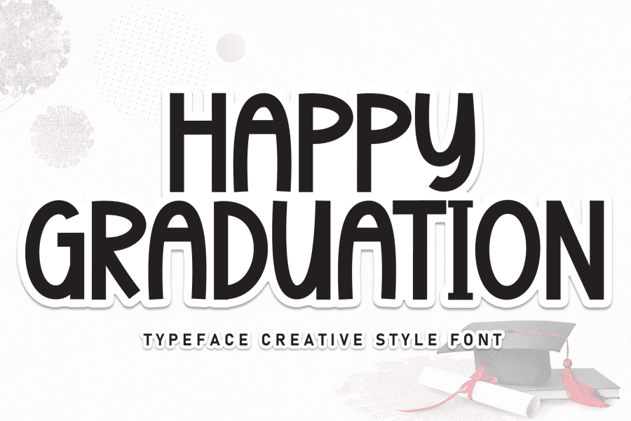 Happy Graduation Font · 1001 Fonts