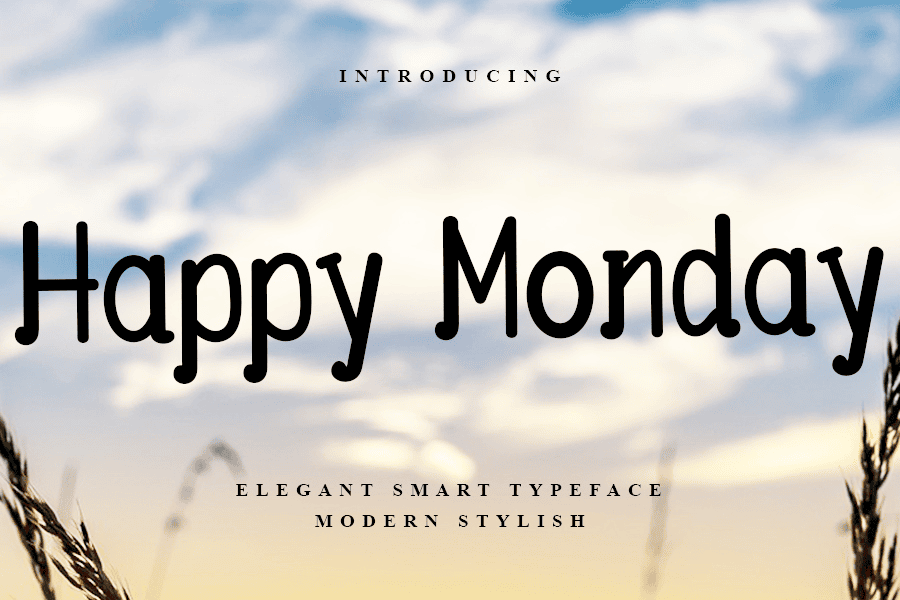 Happy Monday Font · 1001 Fonts