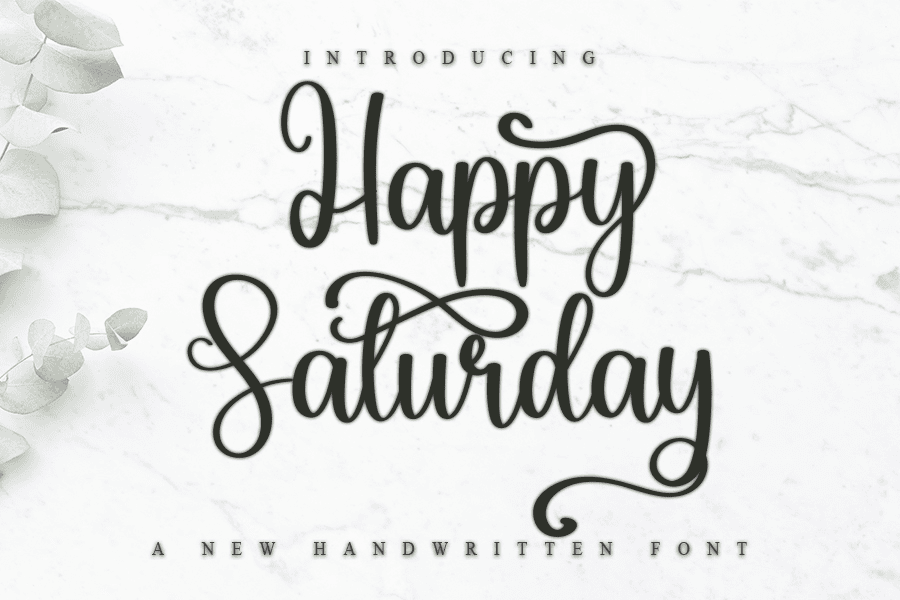 Happy Saturday Font · 1001 Fonts