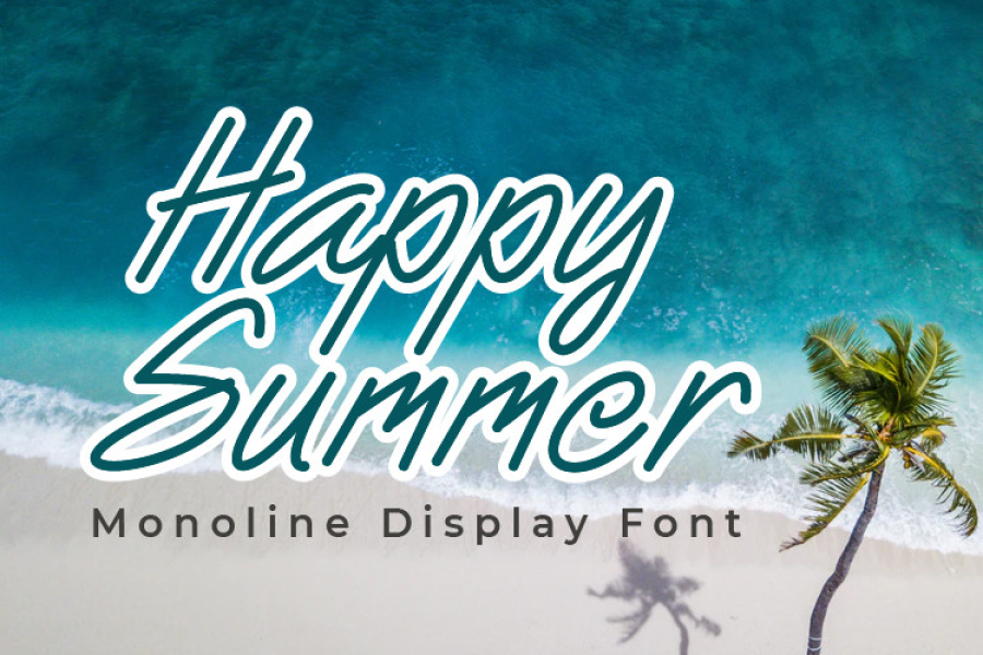Happy Summer Font · 1001 Fonts
