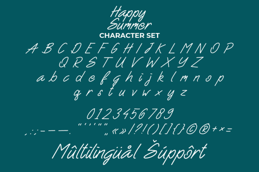 Happy Summer Font · 1001 Fonts