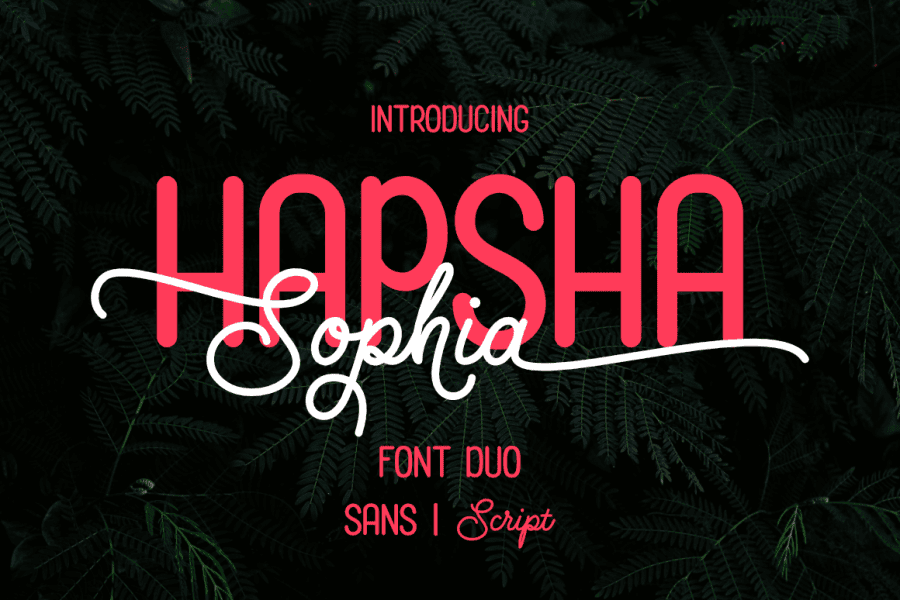 Hapsha Sophia Script Font · 1001 Fonts