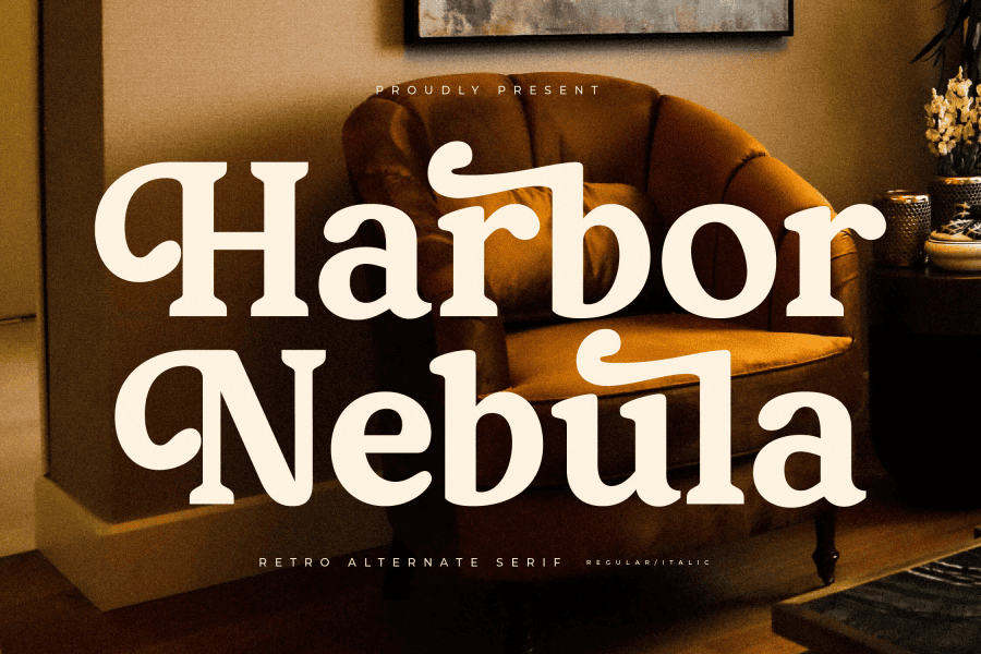 Harbor Nebula DEMO VERSION Font Family · 1001 Fonts