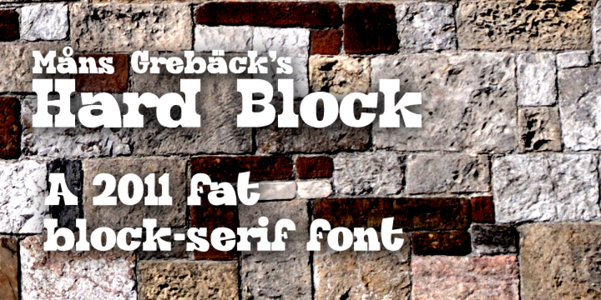 Hard Block Font · 1001 Fonts