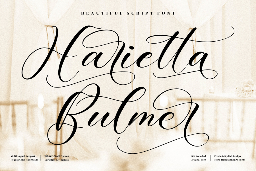 Harietta Bulmer Font Family · 1001 Fonts