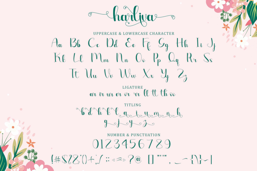 Harliva Font · 1001 Fonts